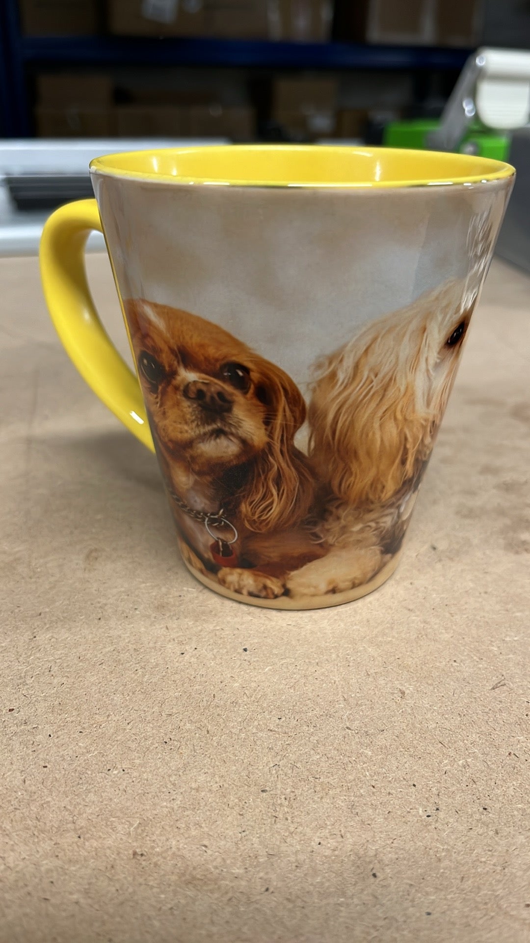 12oz two tone Yellow Latte Mug - Great for artwork or photograph ...