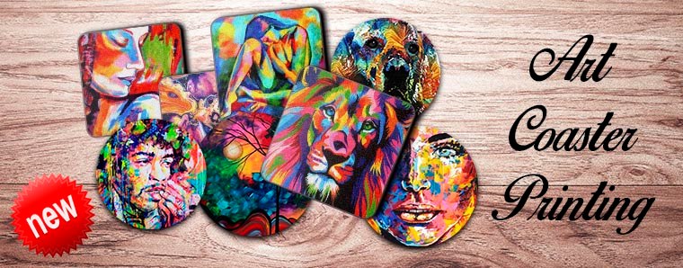 Art Coaster Printing - your artwork printed on coasters and much more ...