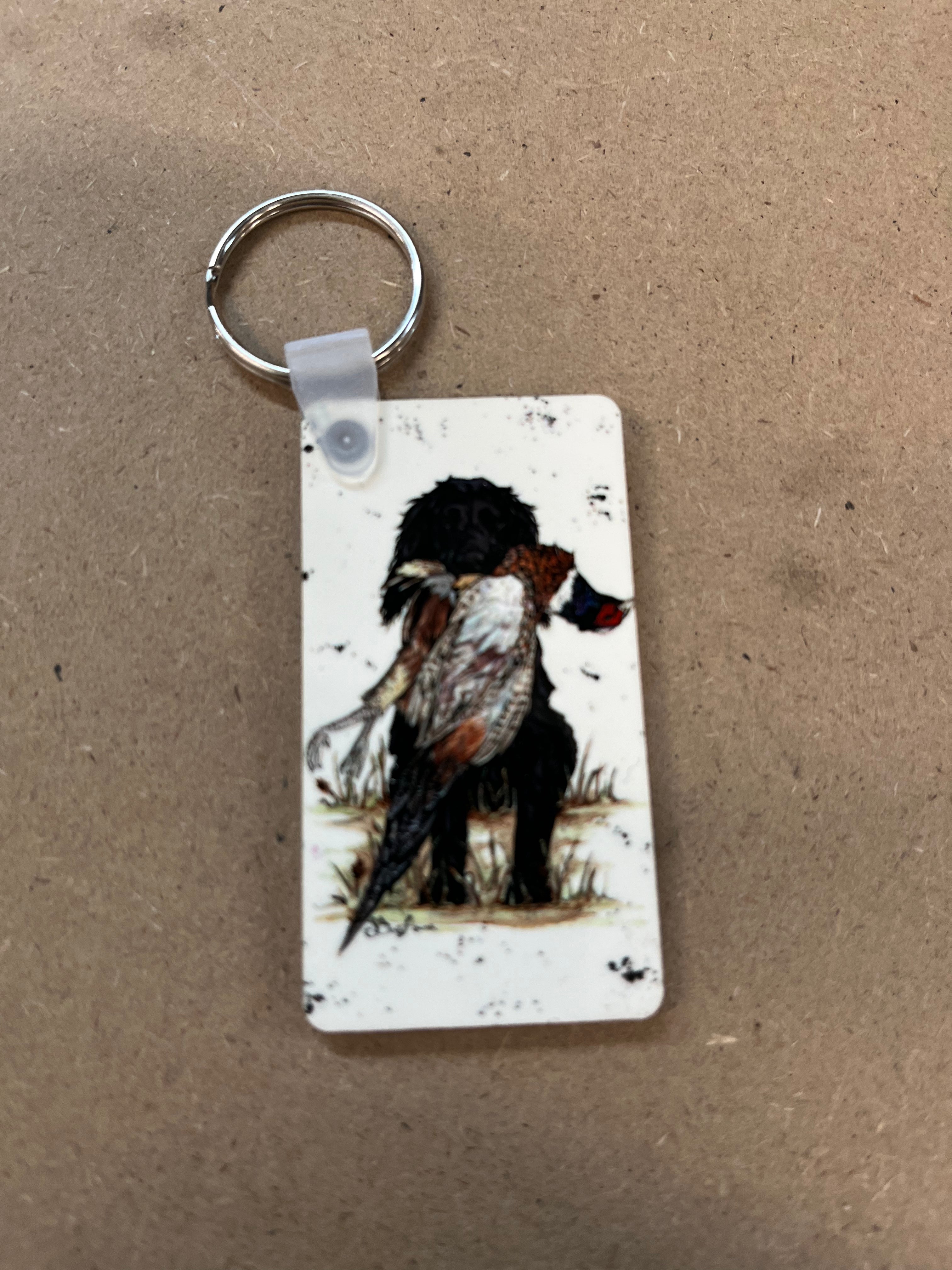 Panoramic Rectangle 65mm x 35mm MDF Keyrings - Double sided print ...