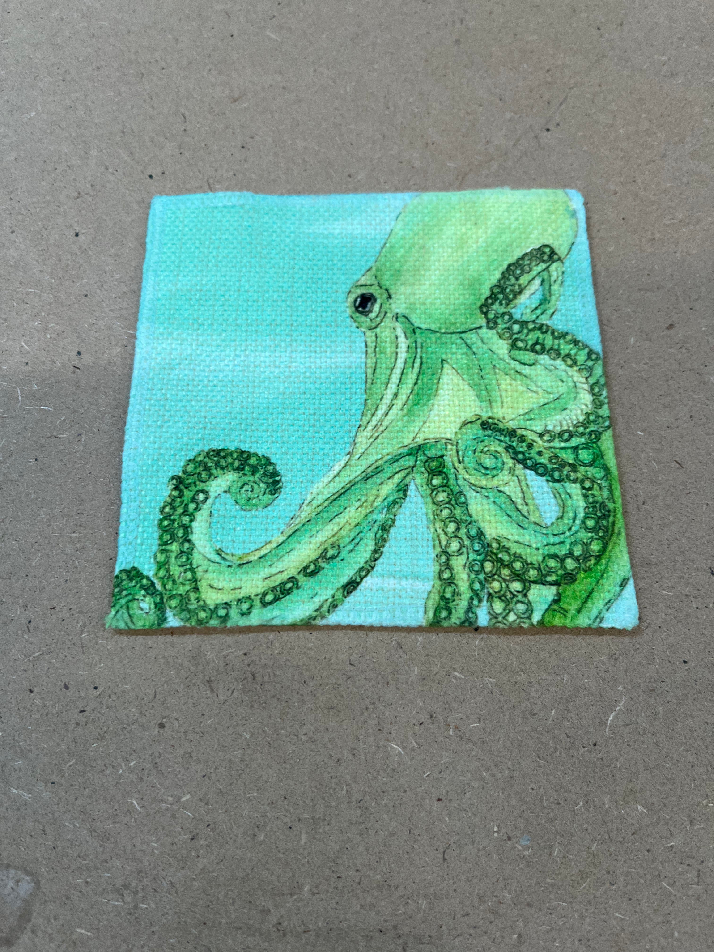 linen Coaster 9.5cm with your artwork printed – artcoasterprinting