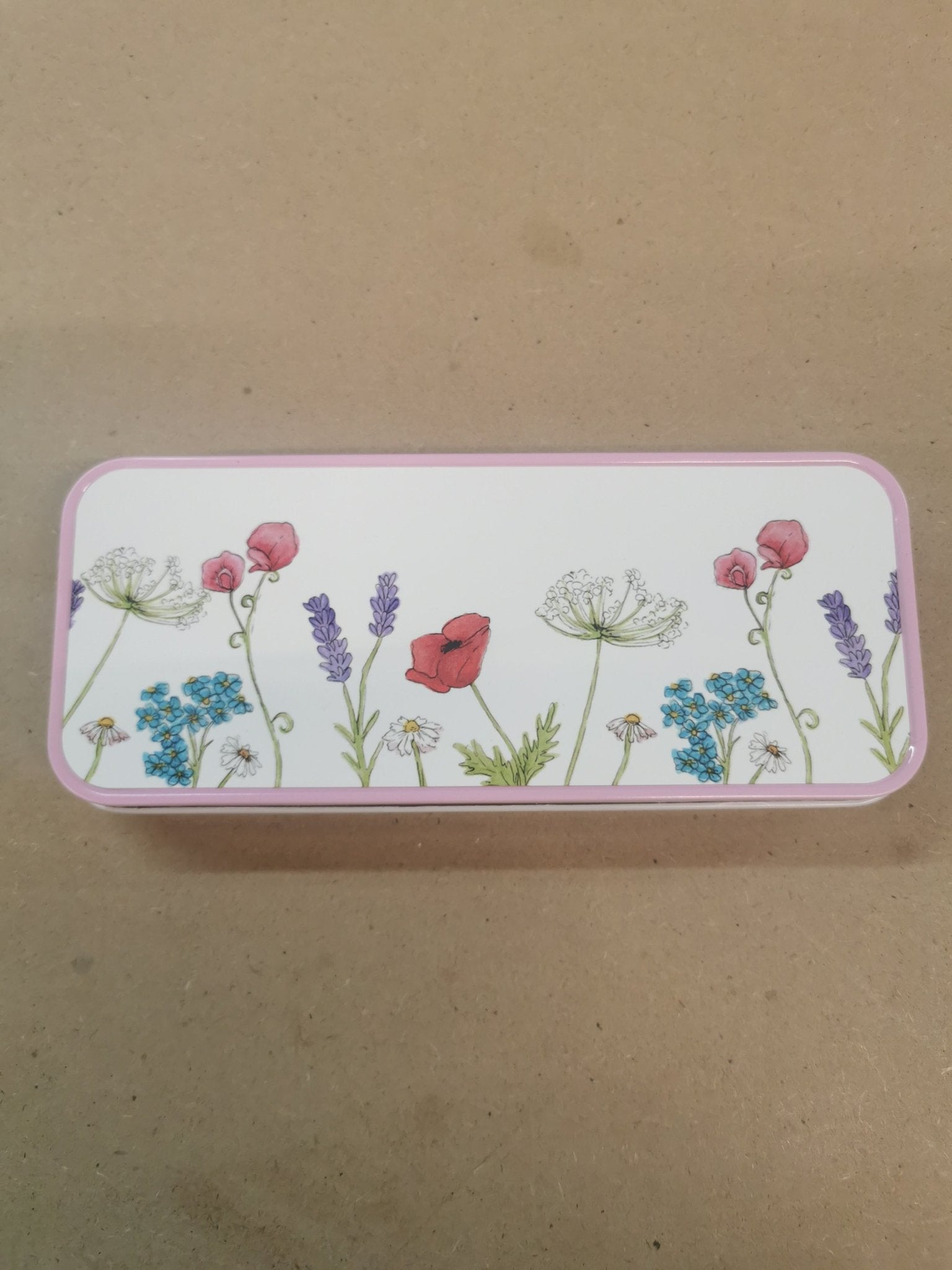 Artwork Printed on a Pink Metal Pencil Tin – artcoasterprinting