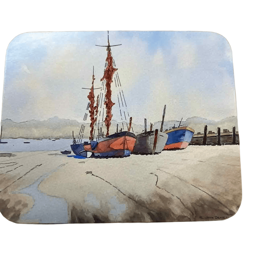 Rectangle Coaster Cork Backed- 9.5 x 11.5cm - MATT finish ...