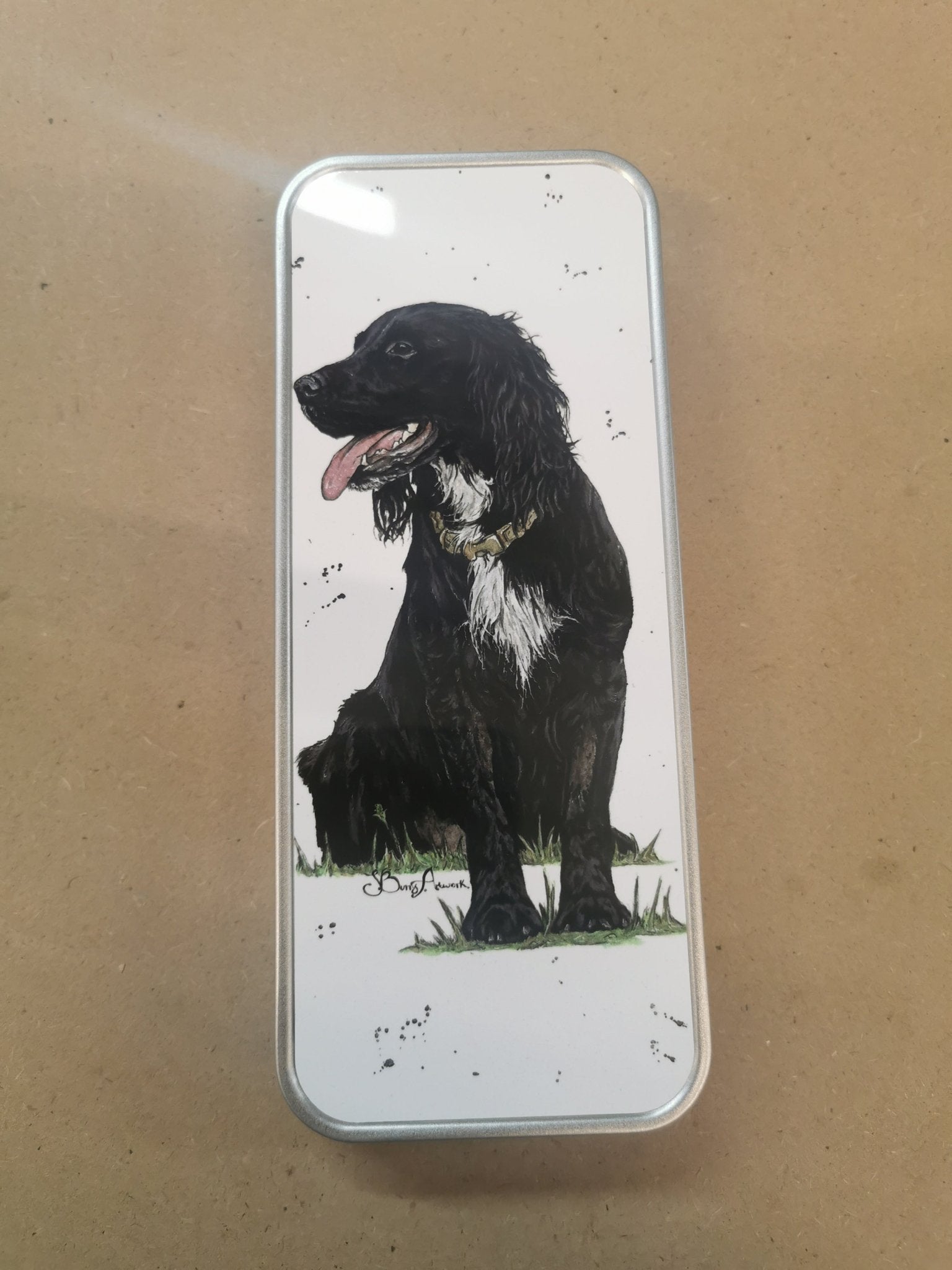 Artwork Printed on a Silver Metal Pencil Tin – artcoasterprinting